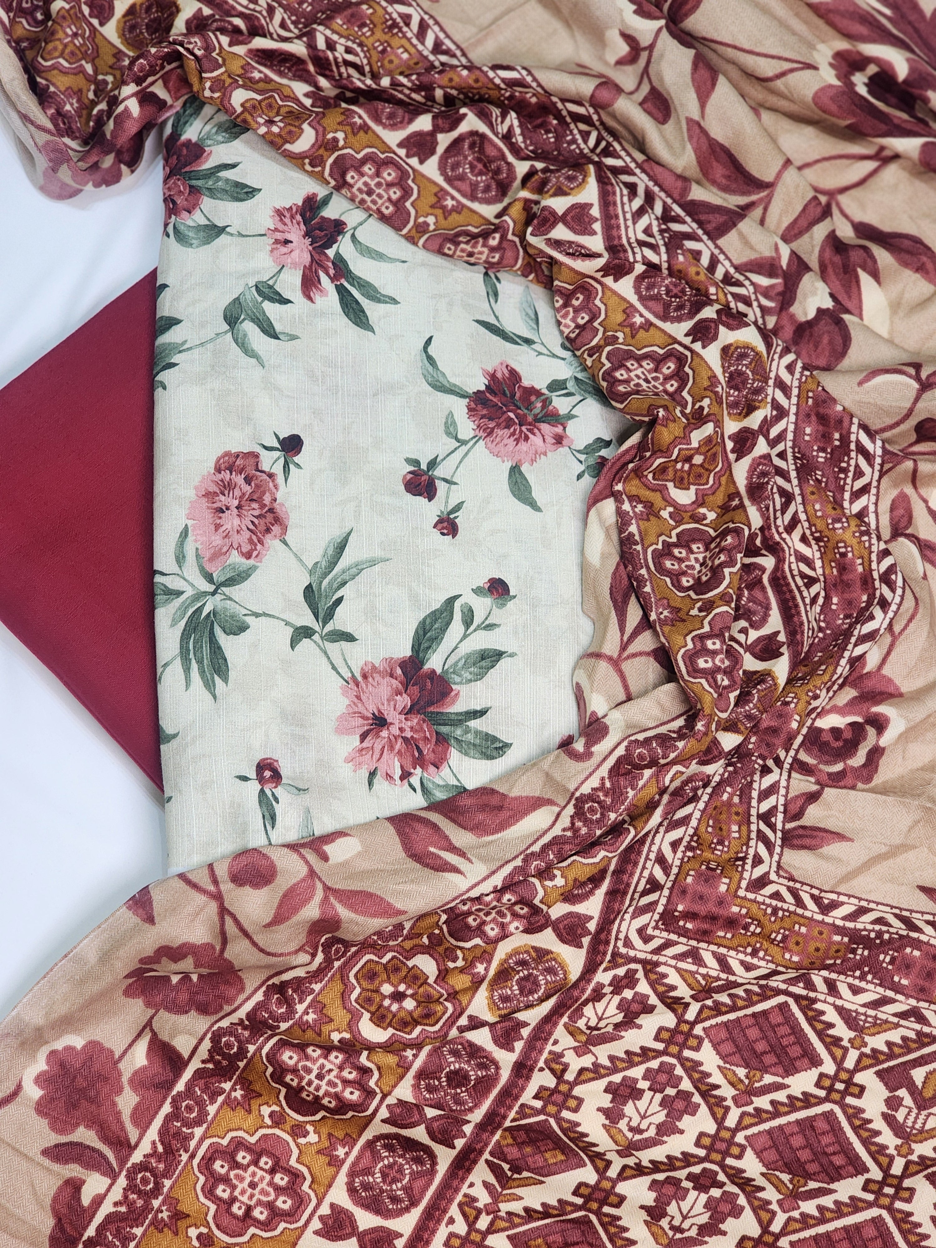 Sapphire Digital Printed Khaddar 3pc SAPP-P-KHDR-1259 Branded Cut Pieces