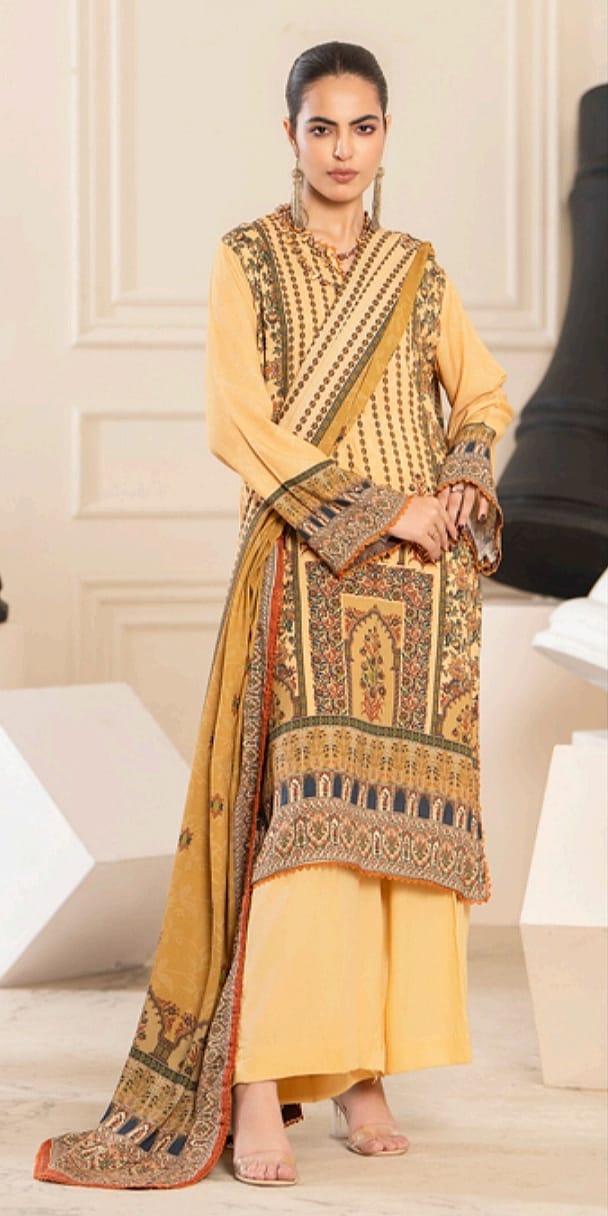 Safa Iman Dobby Linen 3PC SI-PR24-LN-3PC-06 Branded Cut Pieces